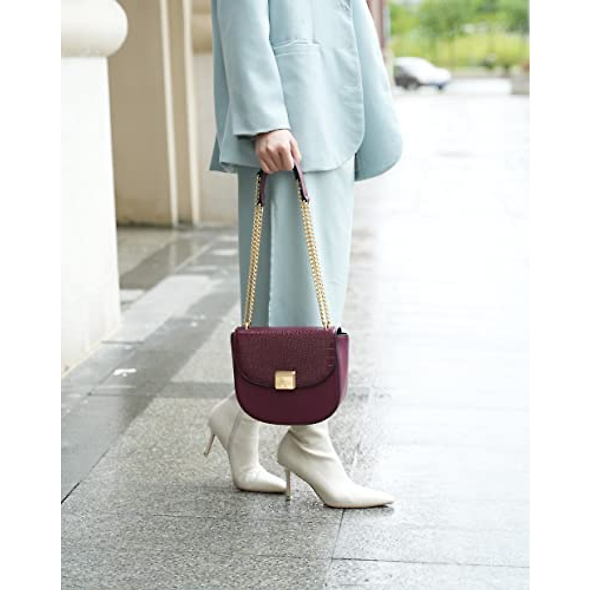 MKF Collection Designer Fashion Shoulder Bag for Women, Stylish Handbag Crossbody Purse