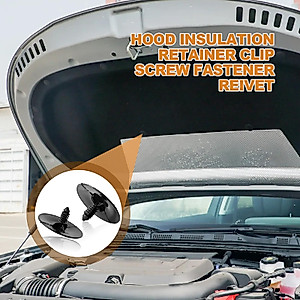 30PCS Hood Panel Insulation Seal Retainer Clip Compatible with Buick Cadillac Chevy GMC Hummer Honda Escalade Oldsmobile Pontiac Saturn 3078511 3977775