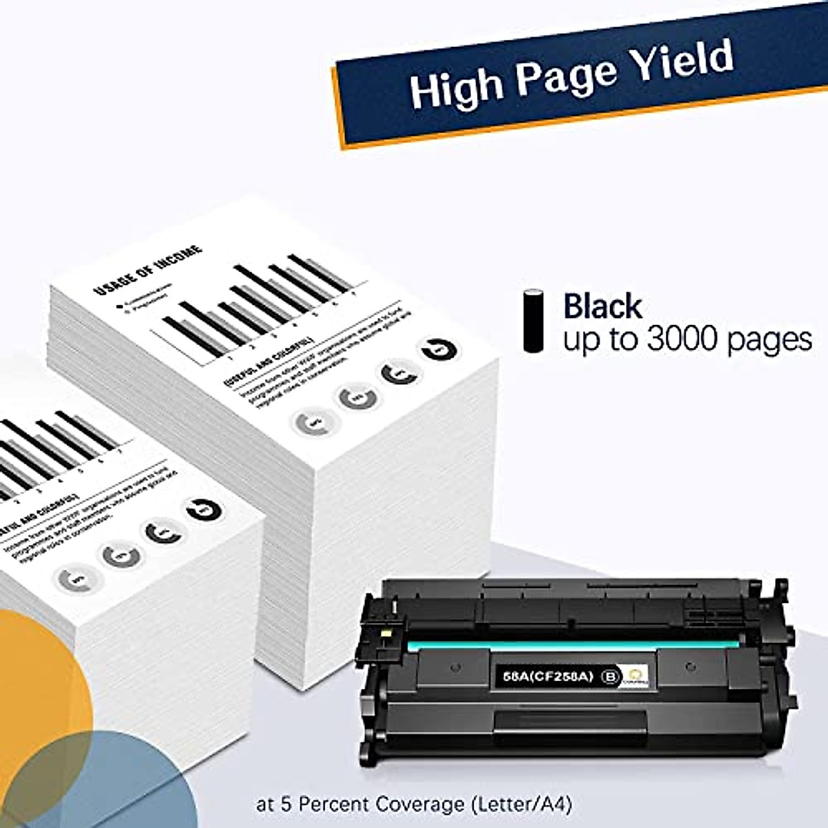 (with Chip) ColorKing Compatible Toner Cartridge Replacement for HP 58A CF258A 58X CF258X for HP Laserjet Pro M404dn M404n M404dw M404 MFP M428fdw M428fdn M428dw Printer Toner (Black 2-Pack)