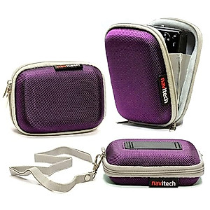 Navitech Purple Shockproof Camera Case Compatible with Canon 1073C014 PowerShot SX620 HS Digital Camera