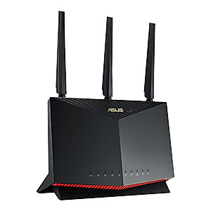 ASUS AX5700 WiFi 6 Gaming Router (RT-AX86U) - Dual Band Gigabit Wireless Internet Router, NVIDIA GeForce NOW, 2.5G Port, Gaming & Streaming, AiMesh Compatible, Included Lifetime Internet Security