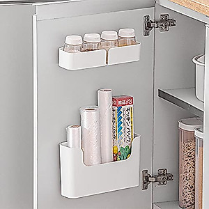Bedside Bed Organizer Storage Rack Floating Wall Shelves Shelf Caddy, Stick On Wall Mounted Bedrooms, Bathrooms, Offices, Dormitories for Cosmetics, Books, Mobile Phones and Other Supplies-M