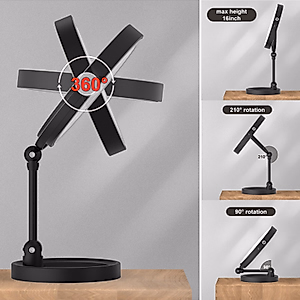 SanaWell Wall Mounted Makeup Mirror, 7X Magnifying Mirror with Lights, 8 Inch Double Sided HD Mirror [One Button Switch],Extendable Arm 360° Swivel Shaving Cosmetic Mirror Powered by Plug-in AC Cord