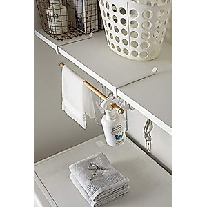 Yamazaki Home Tosca Under-Shelf Hanger Holder closet storage and organization systems, One Size, White