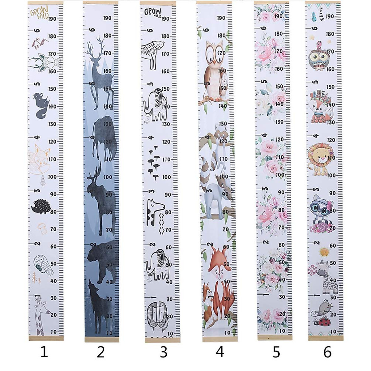 STOBOK Baby Growth Chart, Deer Height Measurement Ruler Wall Decoration for Kids Nursery Room1