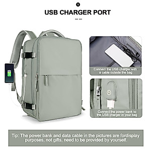 UPPACK Travel Backpack For Women Men Travel Bag Watreproof Hiking Backpack College Laptop Backpack for Traveling on Airplane Travel Essentials Carry on Backpack Flight Approved(Grass Green)