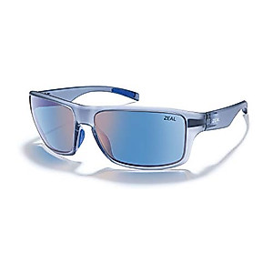 Zeal Optics Incline | Plant-Based Polarized Sunglasses for Men & Women - Matte Smoke/Polarized Horizon Blue Lens