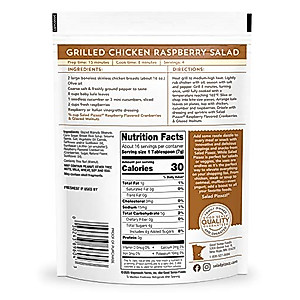 Salad Pizazz Salad Toppers, Raspberry Cranberry Walnut Frisco, 4 Oz (Pack Of 6), Non-GMO (Package may vary)