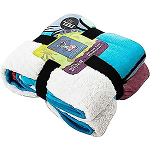 Northwest Lilo & Stitch Chill Out Oversized Silk Touch Sherpa Throw Blanket, 60" x 80"