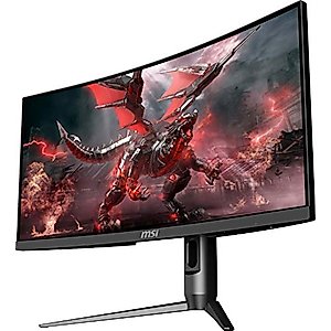 MSI MAG301CR2, 30" Gaming Monitor, 2560 x 1080 (UWFHD), VA, 200Hz, FreeSync, HDR Ready HDMI, Displayport, USB C, Tilt, Swivel, Height Adjustable,Black