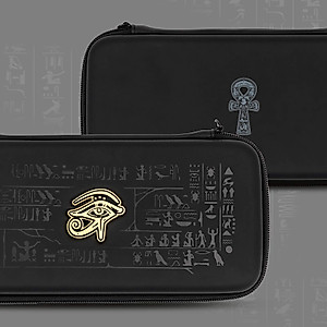 GeekShare Cute Carrying Case Compatible with Nintendo Switch/Switch OLED - Portable Hardshell Slim Travel Carrying Case fit Switch Console & Game Accessories - A Wrist Strap (Land of Mystery)