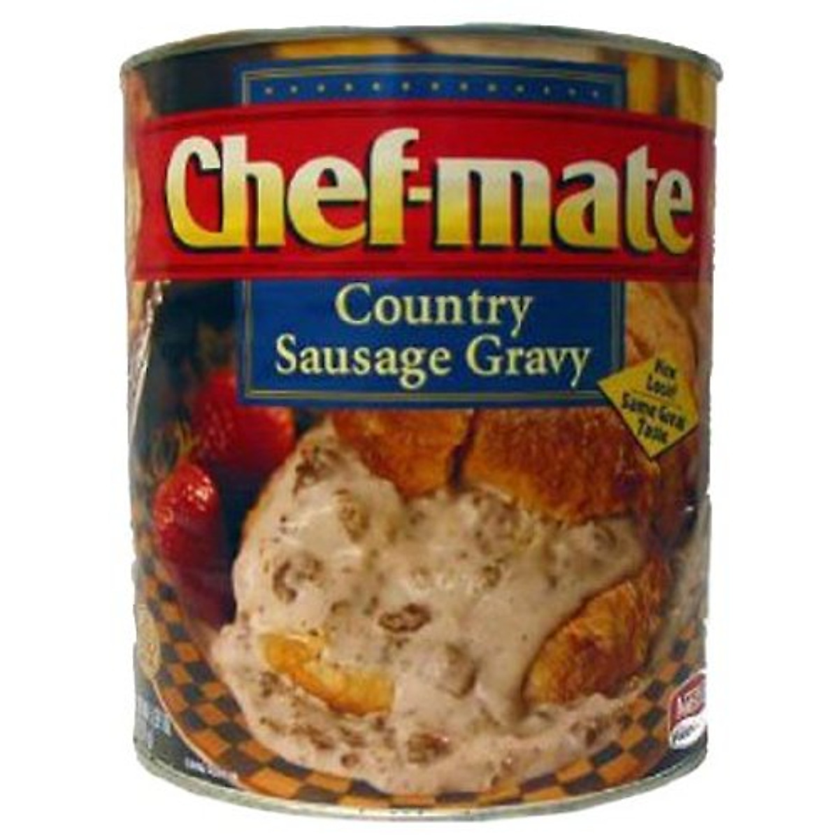 Chef-mate Country Sausage Gravy, Breakfast Sausage, Biscuits and Gravy, 6 lb 9 oz (#10 Can Bulk)
