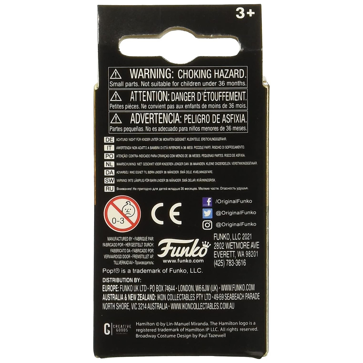 Funko Pop! Keychain: Hamilton - Aaron Burr