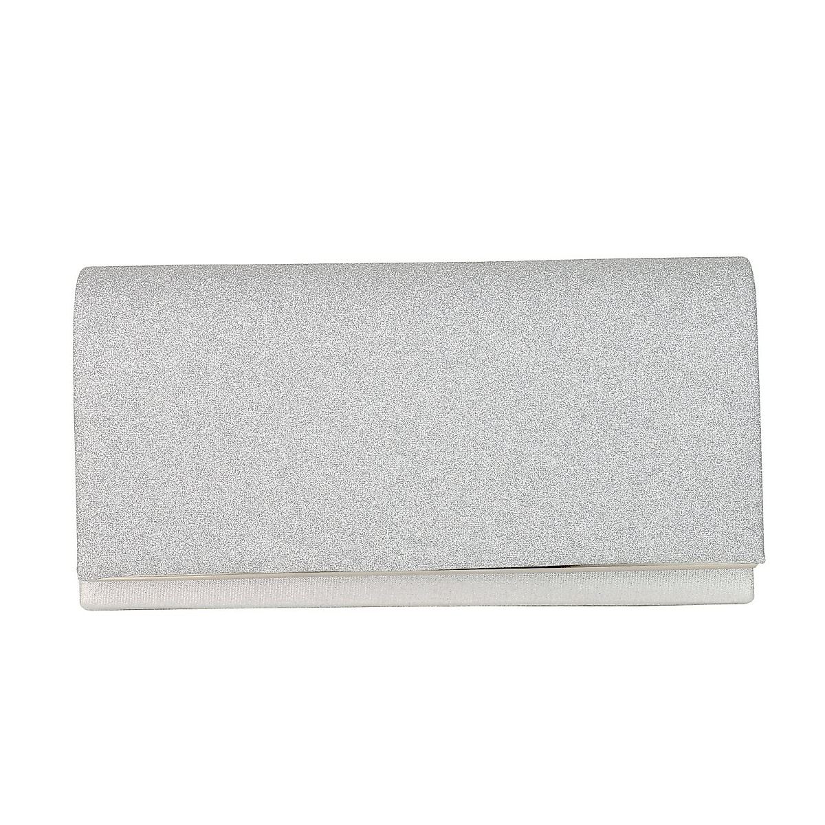 ZHANNI Evening Bag Clutch Purses for Women Ladies Sparkling Party Handbag Wedding Bag Prom Clutch(Silver)