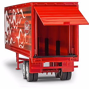 Wheel Master Peterbilt Tractor Trailer 387 Play Toy Truck Vehicle for Kids 1/32 Die Cast Scale,Designed, with Functions, Pre Built Semi, Realistic Look and Openable Doors Great Gift for Children