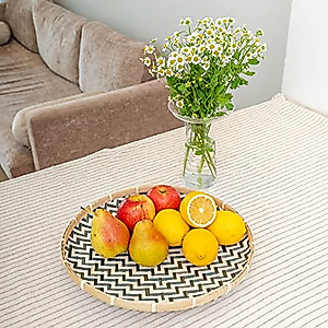 LilaCraft 3 Packs, Wall Baskets, Small Woven Basket Set, Natural Woven Tray, Bamboo Tray Woven, Trendy Hangers, Boho and Chic Decoration for Bedroom, Bathroom, Kitchen (Coastfully)