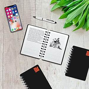 The Fusion Square A5 Smart Notebook Waterproof & Reusable 22-sheet Notepad, Scannable for Digital Use with Erasable Pen and Microfiber Wipe (5.8 x 8.3, Black)