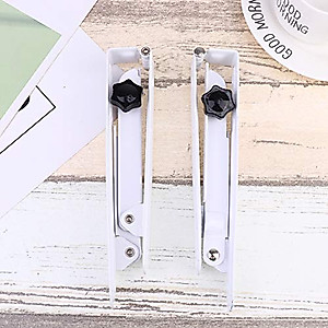 YARNOW Solar Panel Mount 2Pcs Solar Panel Bracket Foldable Solar Panel Mounting Racks 0-90 Degrees Solar Panel Support for Home Farm Office Store (Silver White) Solar Panel Mounting Brackets