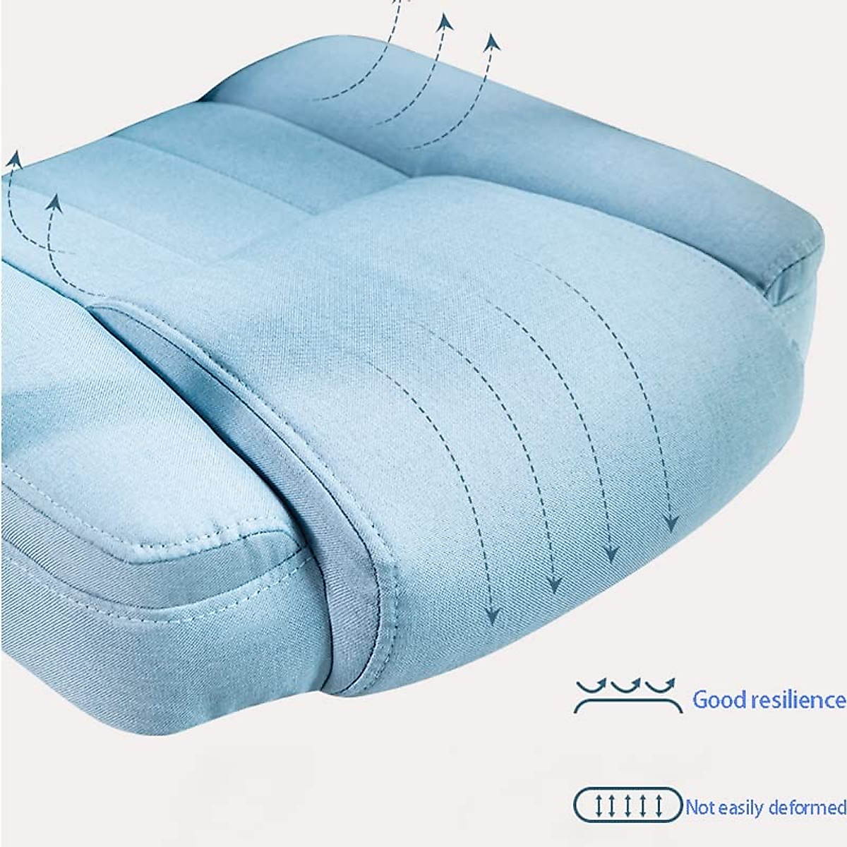 TFIIEXFL Fabric Computer Chair Soft Office Chair Reclining Girl Cotton Chair 360 Degree Rotating Game Chair Rest Chair