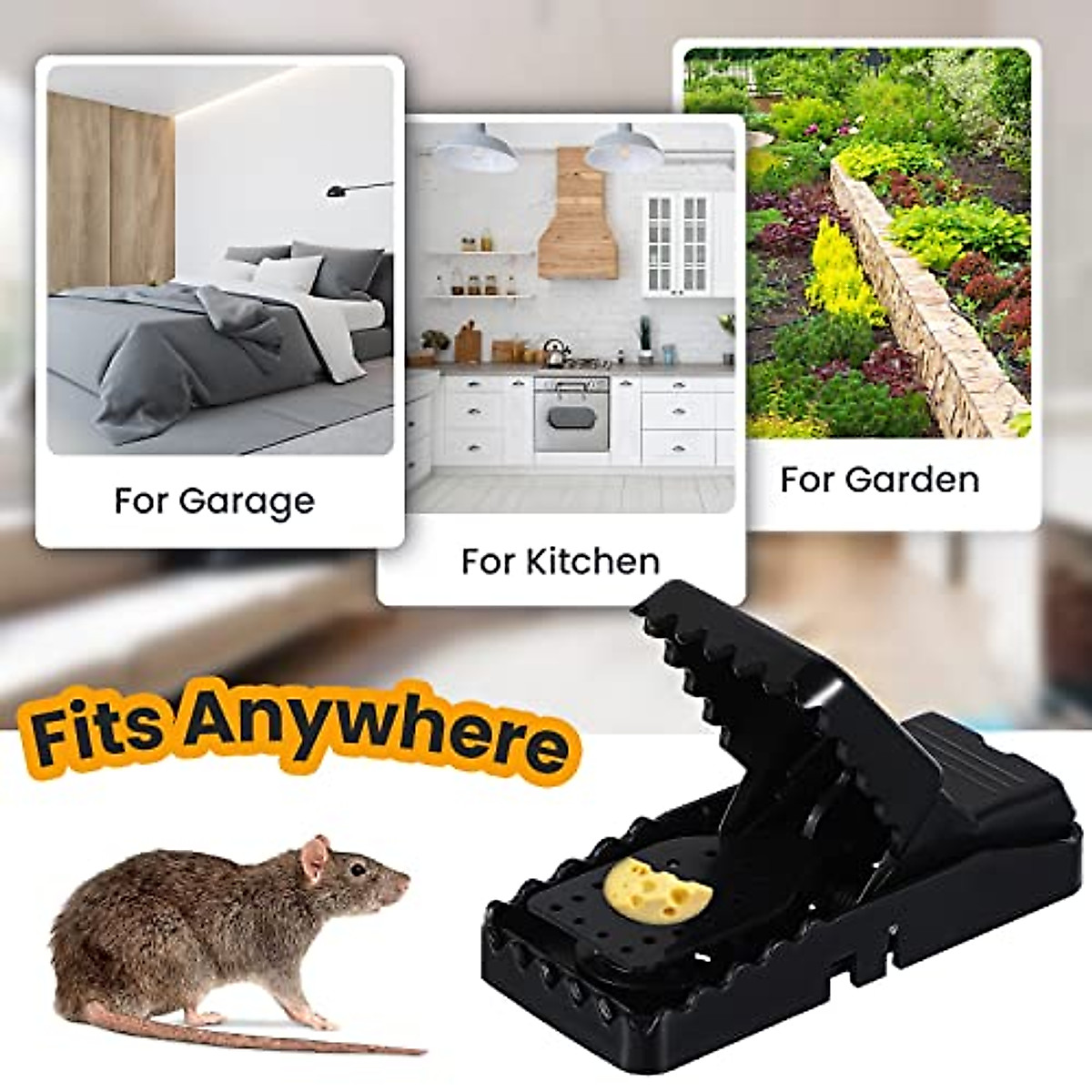 40 Pcs Mice Traps for House Indoor Mouse Traps Bulk Small Outdoor Rat ...