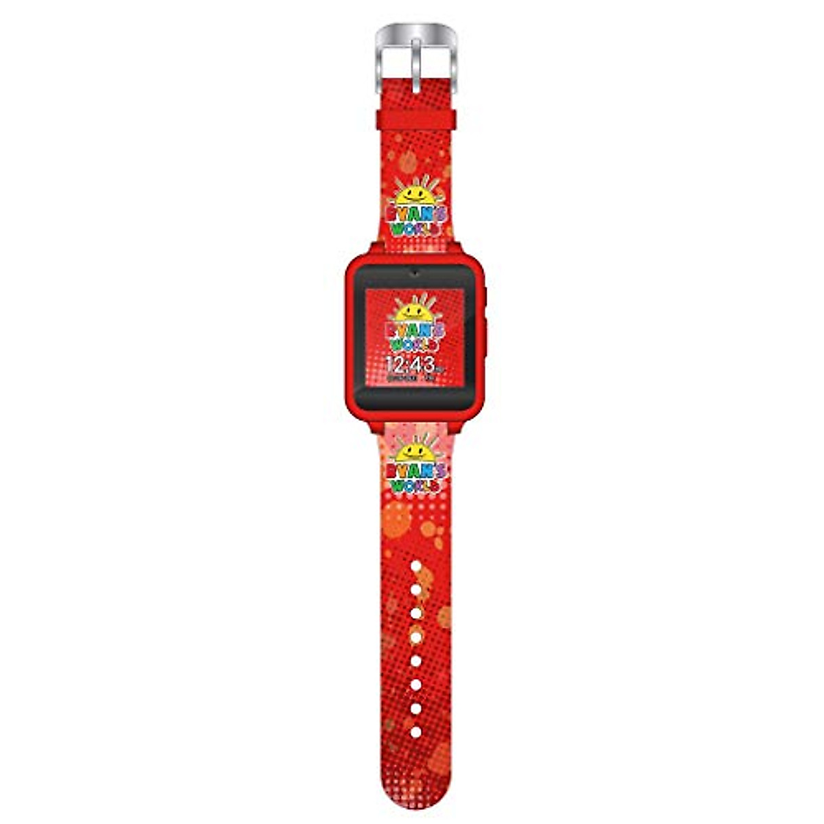 Accutime Kids Ryan's World Red Educational, Touchscreen Smart Watch Toy for Boys, Girls, Toddlers - Selfie Cam, Learning Games, Alarm, Calculator, Pedometer and More, 7Model: RYW4005AZ