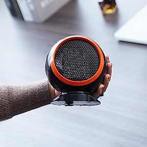 VEVOR Portable Electric Space Heater with Overheat Protection, 500 W Secure and Quiet Ceramic Heater Fan, 6 in Tip-Over Shutdown Flame-Retardant ABS Small Heaters for Office Room Desk Indoor Use