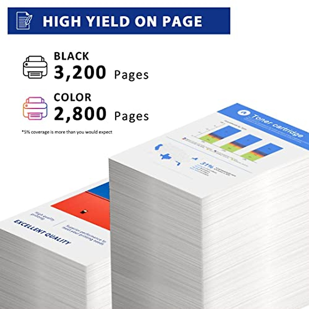 MANDBOY TN227 BK/C/M/Y Toner Cartridge Replacement for Brother TN-227 Compatible MFC-L3770CDW MFC-L3730CDW HL-3210CW HL-3230CDW HL-3270CDW HL-3230CDN DCP-L3510CDW DCP-L3550CDW Printer 4 Pack