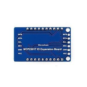 Waveshare MCP23017 IO Expansion Board Compatible with Both 3.3V and 5V Levels I2C Interface Expands 16 I/O Pins