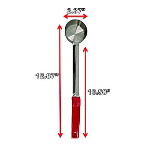 Stainless Steel Portion Control Serving Spoon - Pack of 2 (2 oz. Solid)