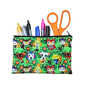 Barefoot Sewing Batman Fabric Pencil Case or Cosmetic Bag - Hand Made in the USA - 8” x 5” Zipper Pouch Made With Licensed Fabric