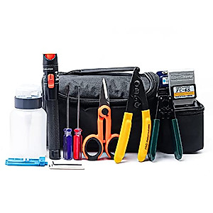 16 in 1 Fc-6s Fiber Optic Tool Kit With VFL 10km visual fault locator Fiber Optical Cables Stripper PP bottles Ftth Tools Bag Set