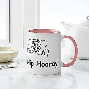 CafePress Hip Hip Hooray Mugs Ceramic Coffee Mug, Tea Cup 11 oz