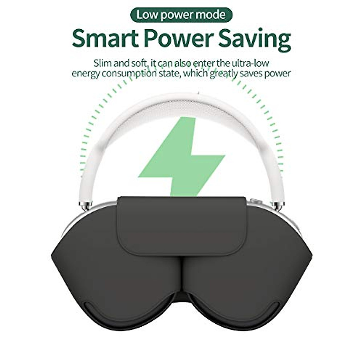 Airpods Max case, Automatic Sleep Function Protective Headphones Case for Dust and Scratch, Automatic Sleep Function Protective Headphones Case for Dust and Scratch (Black)