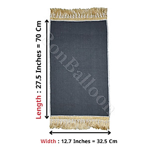 Egyptian Prayer Rug Muslim Carpet Mat Islamic Childrens Salat Small Kids Janamaz Sajda Rugs Sajadah Namaz Child Toddler Mosque Mini Praying Musallah Salah Gebetsteppich Masged Ramadan (Light Green)