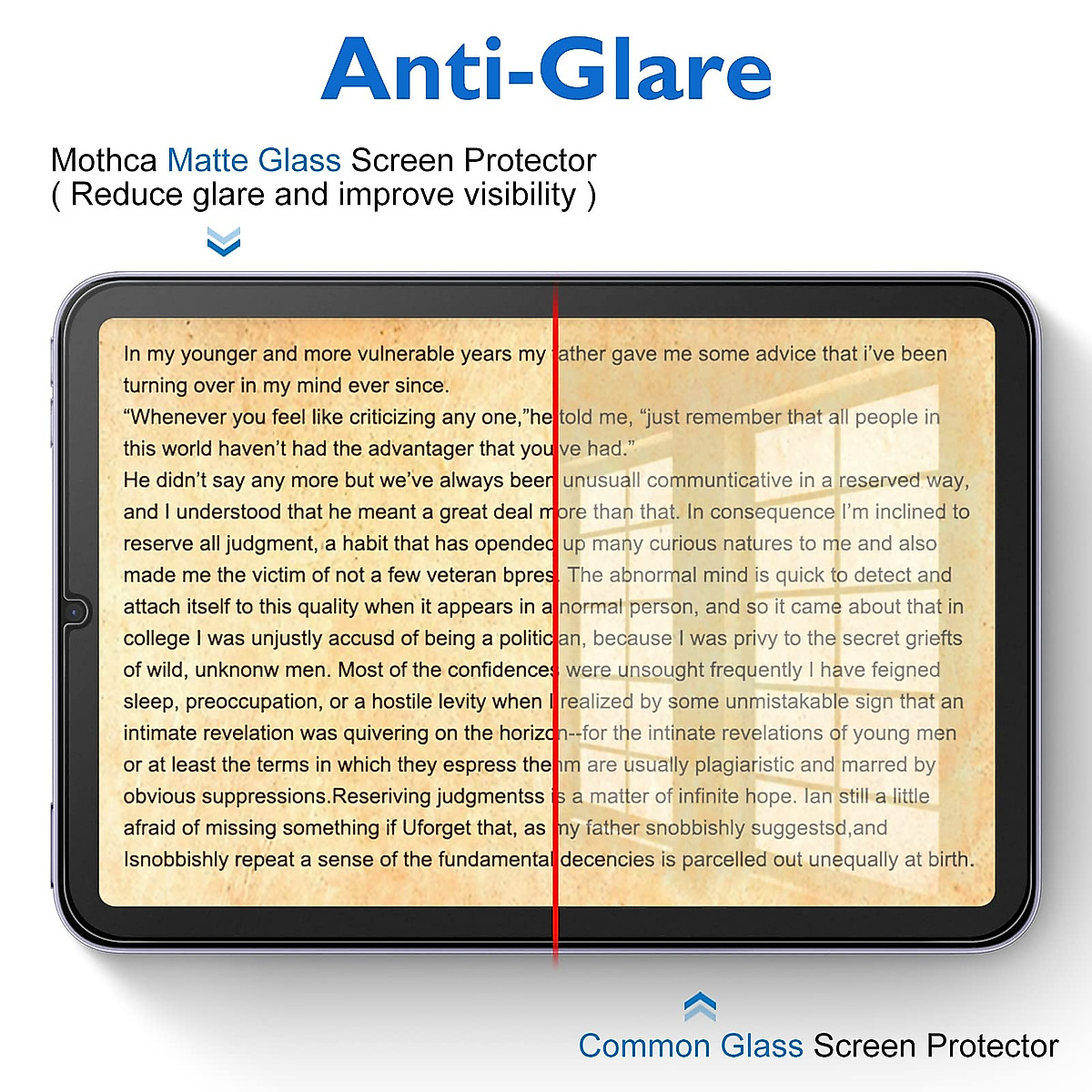 Mothca 2 Pack Matte Glass Screen Protector for iPad Mini 8.3” A17 Pro (2024) & Mini 6 (2021) with Alignment Frame, Anti-Glare & Anti-Fingerprint Tempered Glass Film for iPad Mini 7/6, Smooth as Silk