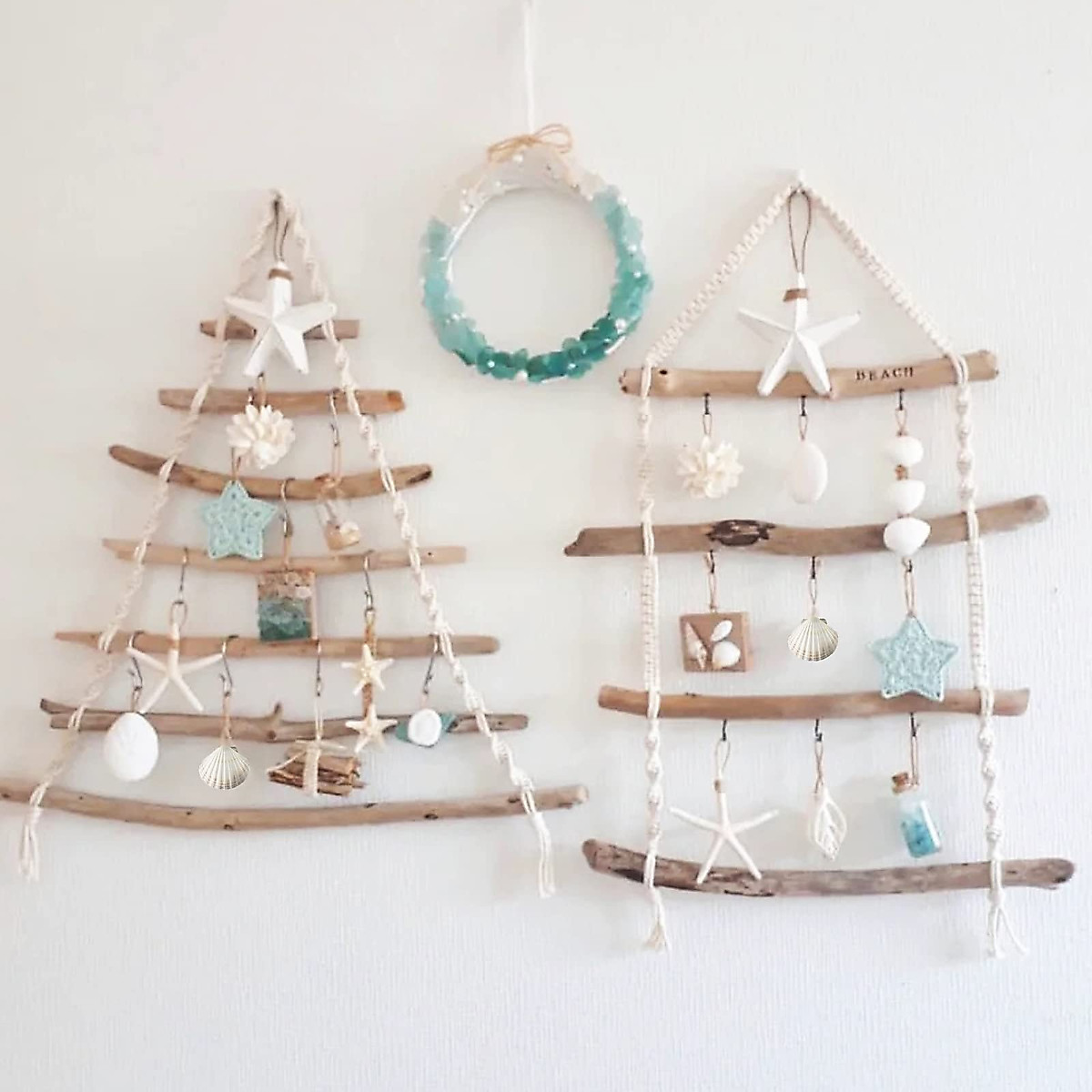 JQAQJU 3-4 Inches Large Starfish and Scallop Shells for Crafts 12PCS, Natural Beach Sea Shells for Crafting, Baking Shells Perfect for White Christmas Decor Beach Party Wedding Fishtank DIY Crafts