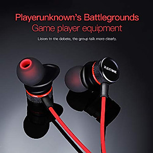 Gaming Earbuds Wired Earbuds in Ear Headphone with Mic and Volume Control for Gaming, 3.5MM Noise Cancelling Stereo Bass Gaming Earbuds for iPhone, Smartphone,Plextone G15 Nintendo Switch,