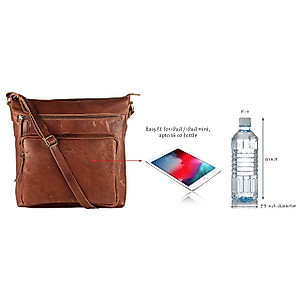 Mou Meraki Genuine Leather Large Crossbody Purse and Handbags - Crossover Bag Over the Shoulder Women (SMALL LIGHT YELLOW)