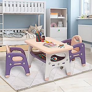 ide·o Toddler Table and Chair Set - Kids Table and Chair Set,Toddler Table,Child Table and Chair Set (Pink)