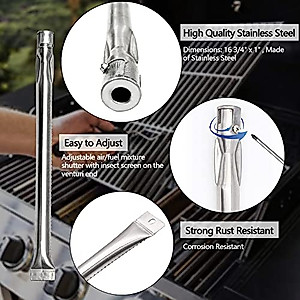 Hongso Master Forge SH3118B Gas Grill Repair Kit Replacement KIT Burners & Heat Plates (SBE601, PPE601)