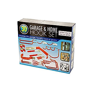 bulk buys 30 Piece Garage and Home Assorted Hook Set