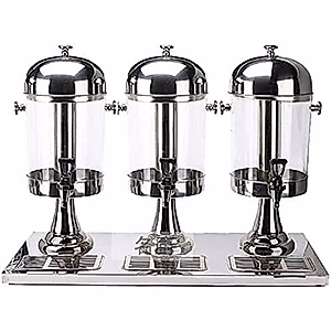 Beverage Dispenser Beer Dispenser Cold Coffee Beverage Vending Machine Machine Three Bowl Pail Milk Pail Fruit Juice Commercial (Color : Gold)