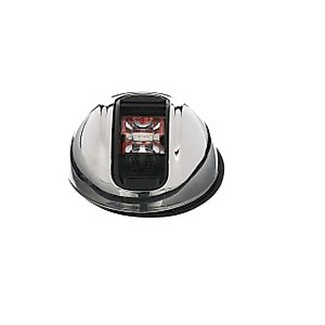 Attwood NV4012SSR-7 Red Port Light Armor LED Vertical Mount Naviation Bow Light Stainless Steel