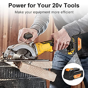 TeenPower 4Pack 20V 6.0Ah Battery Replacement for Dewalt 20v Max Battery