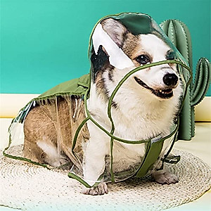 Dog Raincoat Dog Clothes Waterproof Clothing Transparent Rain Jacket Small Medium Large Dogs Clothes Outdoor Pet Jacket