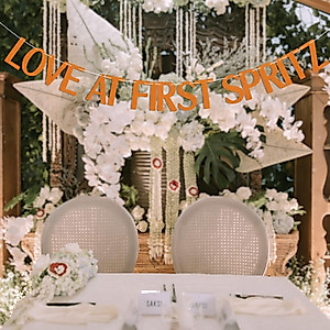 Love at First Spritz Banner - Citrus Bridal Shower Bachelorette Wedding Party Decorations, Spritz Bar Banner, Orange Bridal Shower Spritz Station Decoration