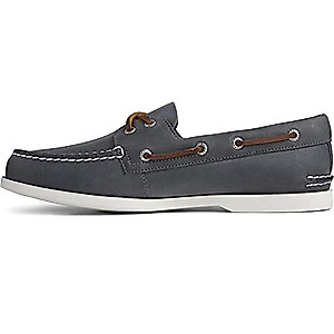 Sperry Men's Authentic Original Plushwave Boat Shoe, Navy, 10.5 M US