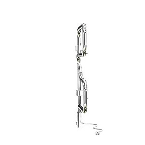 WarmlyYours 4-Bar Elements Towel Warmer, Plug-in, Polished Chrome