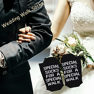 TSOTMO Father Brother of Bride Socks Wedding Walk Socks Special Socks For A Special Walk Socks Gift For Father Or Brother (Special Walk)