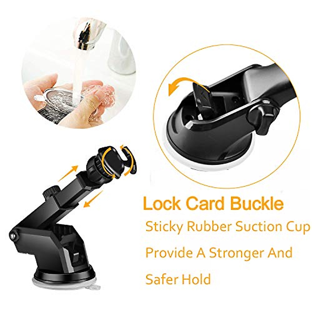 Car Mount Air Vent Cell Phone Holder Pop Cup Suction Car Mount for Collapsible Grip/Socket Mount Dashboard Desk Wall Bracket for GPS Navigation All Smartphones